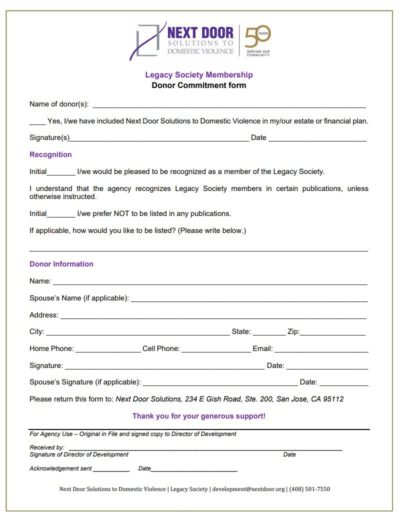 Legacy Society – Next Door Solutions